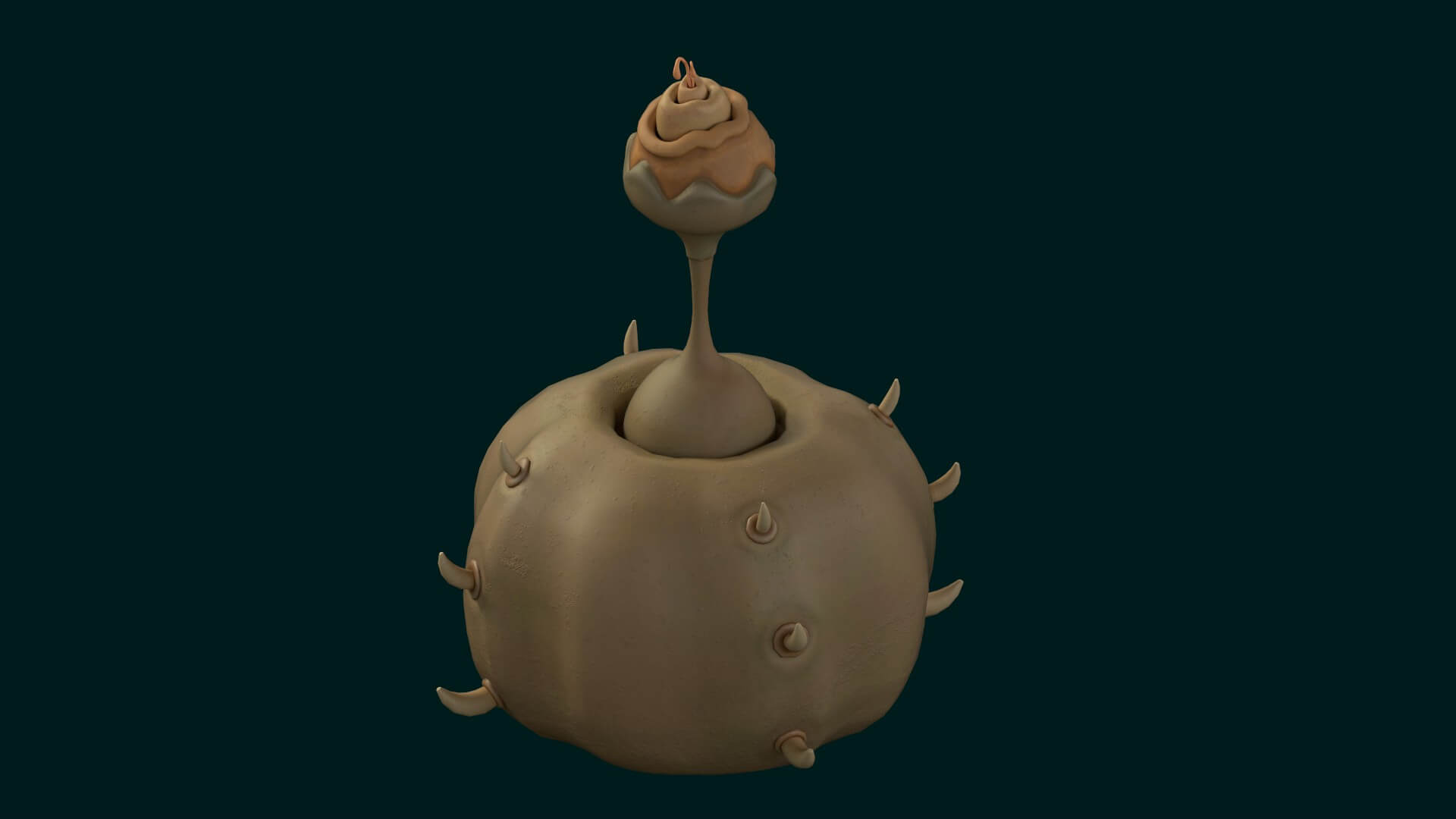 Stylized Alien Pumpkin - 3D Model by Art_Teeves