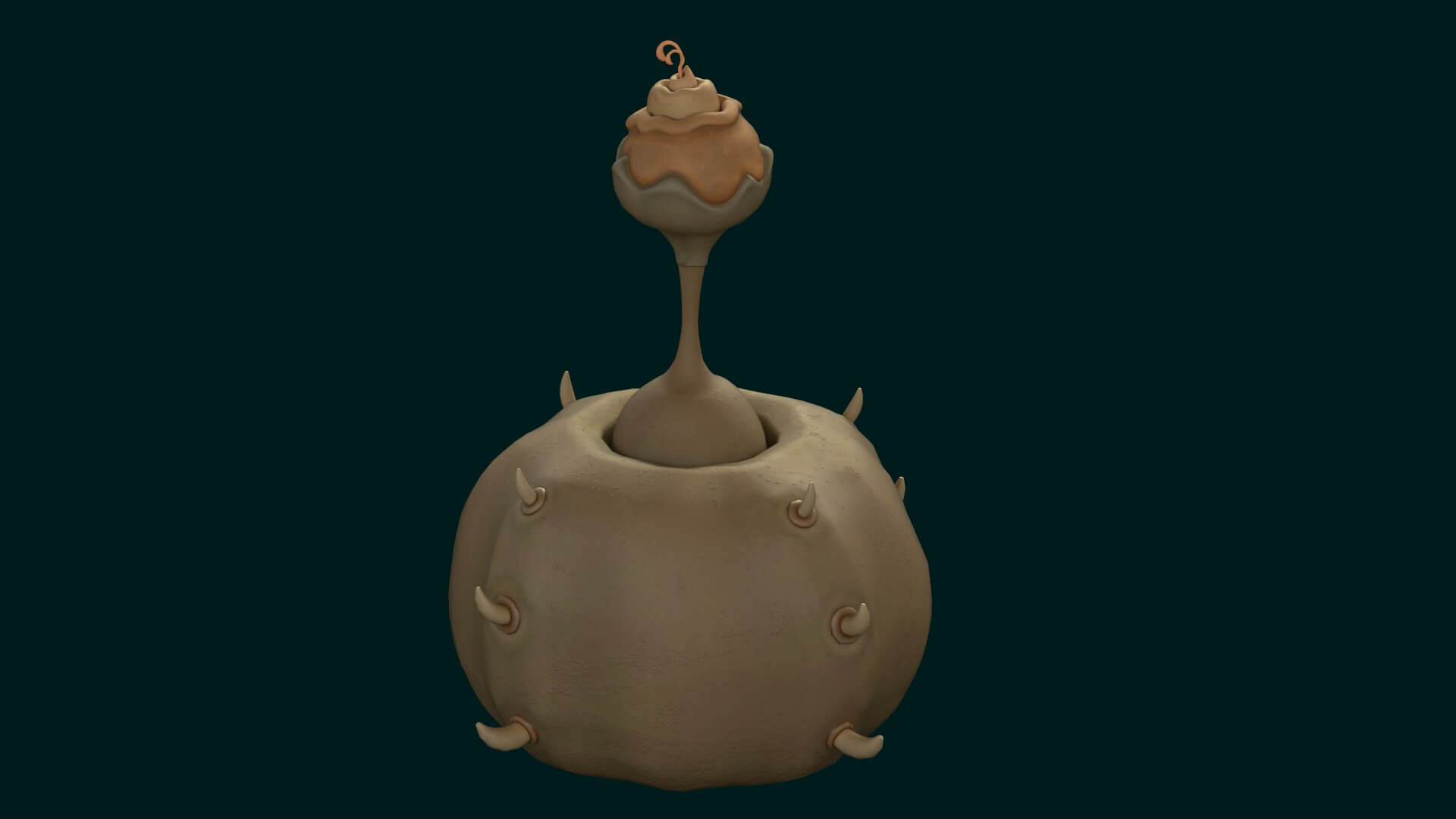 Stylized Alien Pumpkin - 3D Model by Art_Teeves