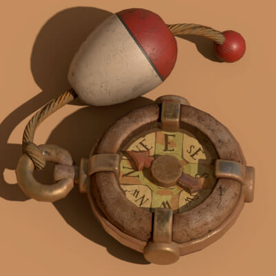 Gltf 3D Models | Decorations | Compasses | RenderHub