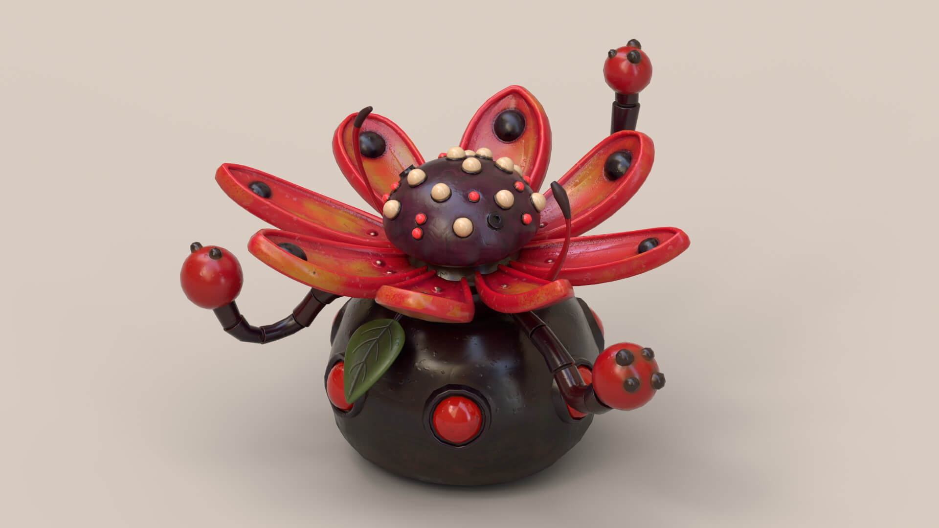 Stylized Bug Flower - 3D Model by Art_Teeves