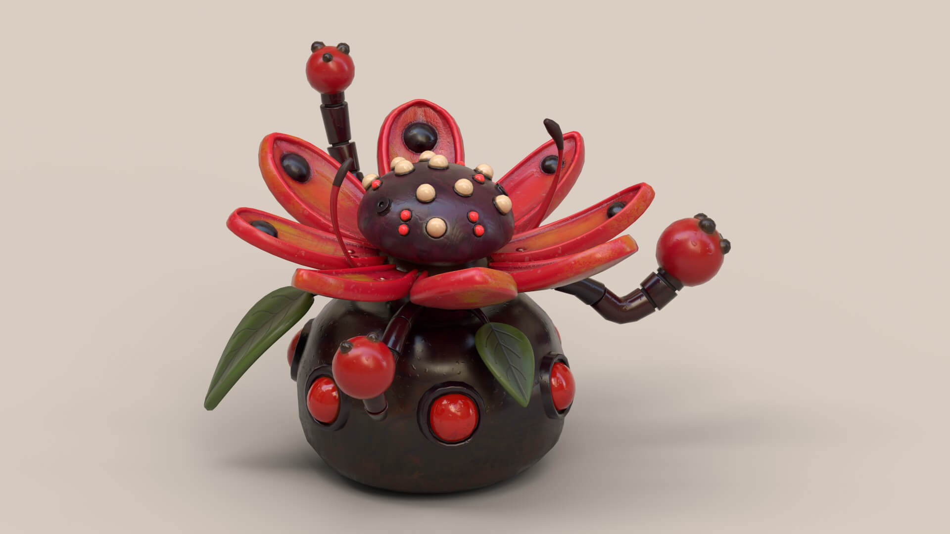 Stylized Bug Flower - 3D Model by Art_Teeves
