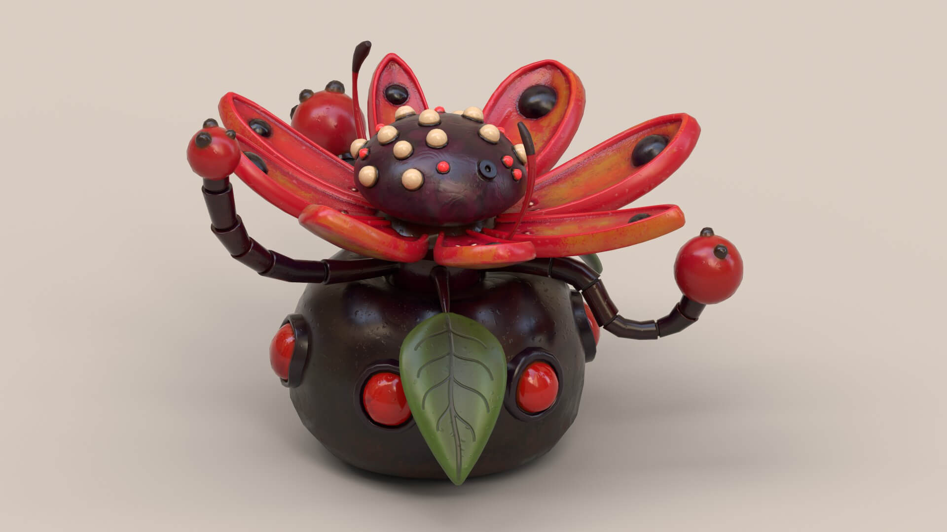 Stylized Bug Flower - 3D Model by Art_Teeves