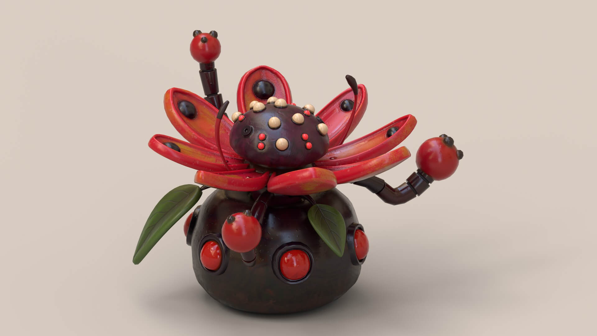 Stylized Bug Flower - 3D Model by Art_Teeves