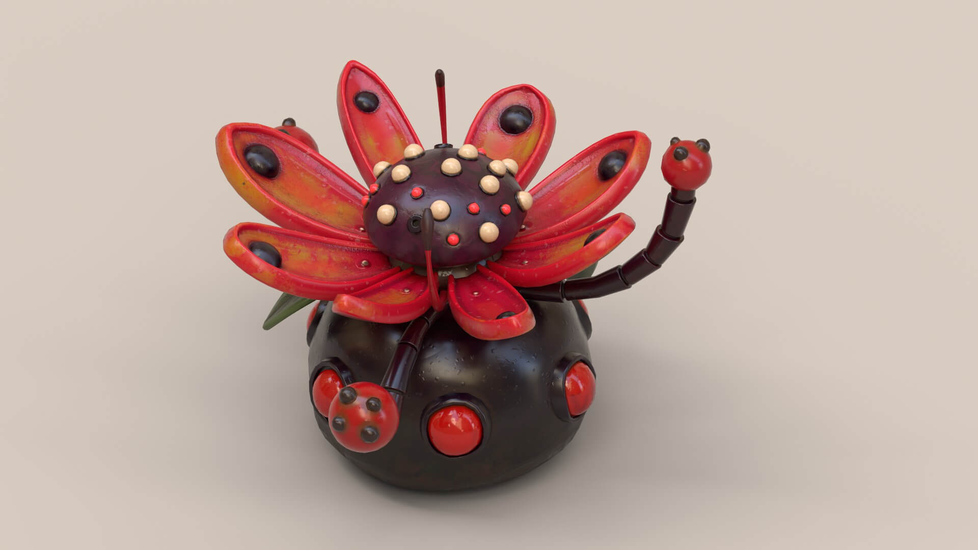 Stylized Bug Flower - 3D Model by Art_Teeves