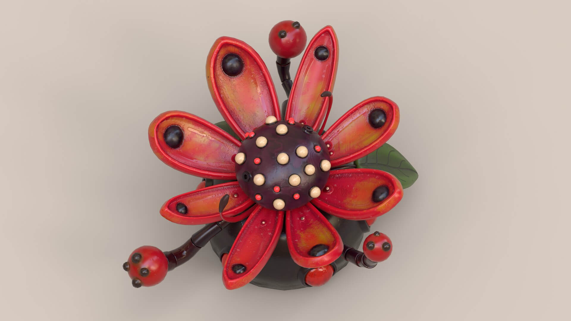 Stylized Bug Flower - 3D Model by Art_Teeves