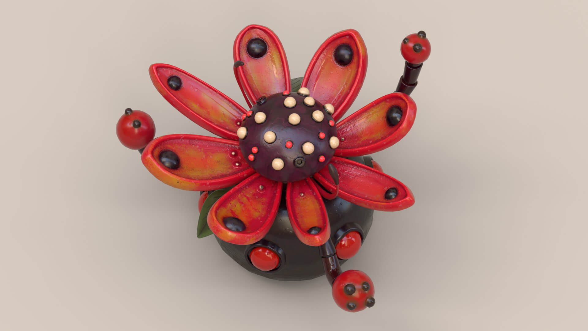 Stylized Bug Flower - 3D Model by Art_Teeves