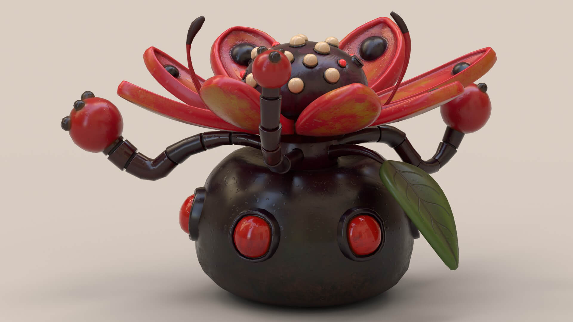 Stylized Bug Flower - 3D Model by Art_Teeves