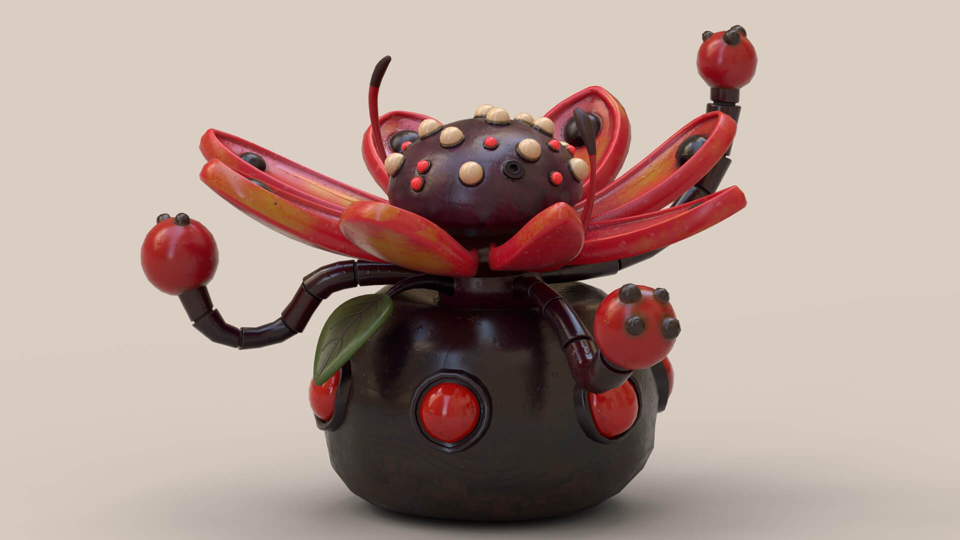 Stylized Bug Flower - 3D Model by Art_Teeves