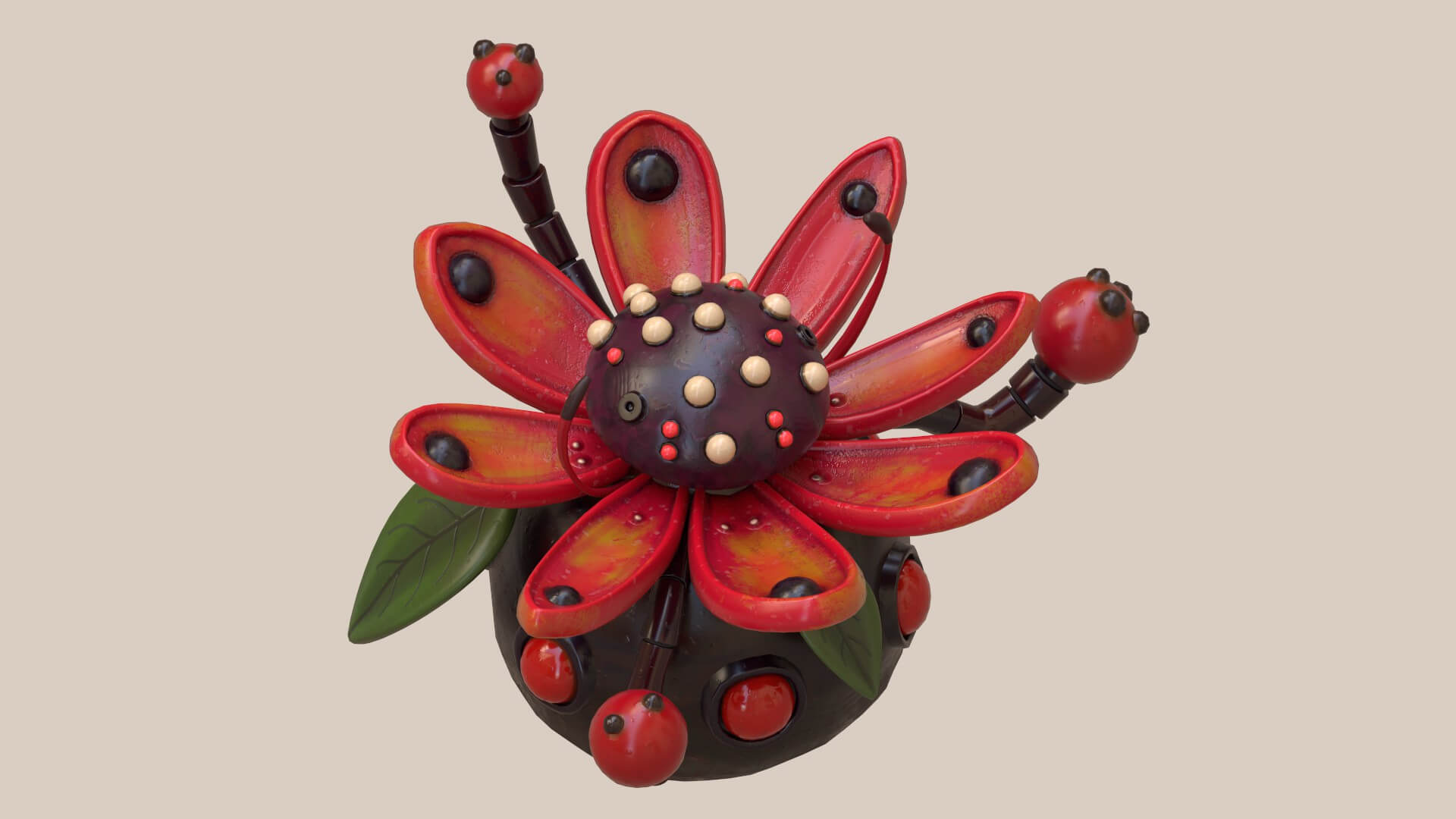 Stylized Bug Flower - 3D Model by Art_Teeves