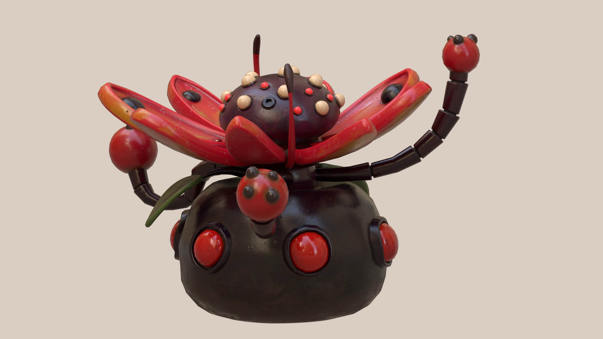 Stylized Bug Flower - 3D Model by Art_Teeves