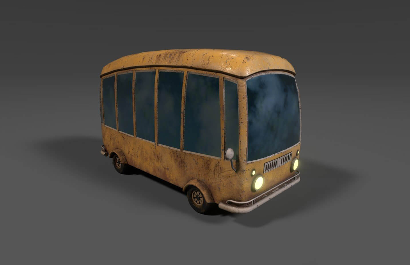 Stylized Cartoony Bus Or Van - 3D Model by Art_Teeves