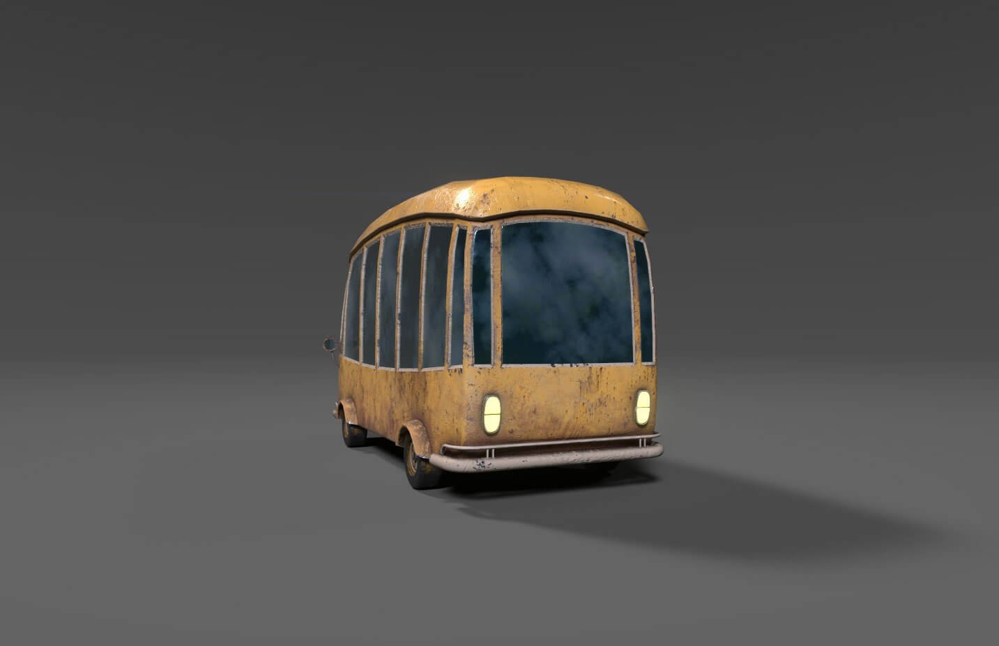 Stylized Cartoony Bus Or Van - 3D Model by Art_Teeves