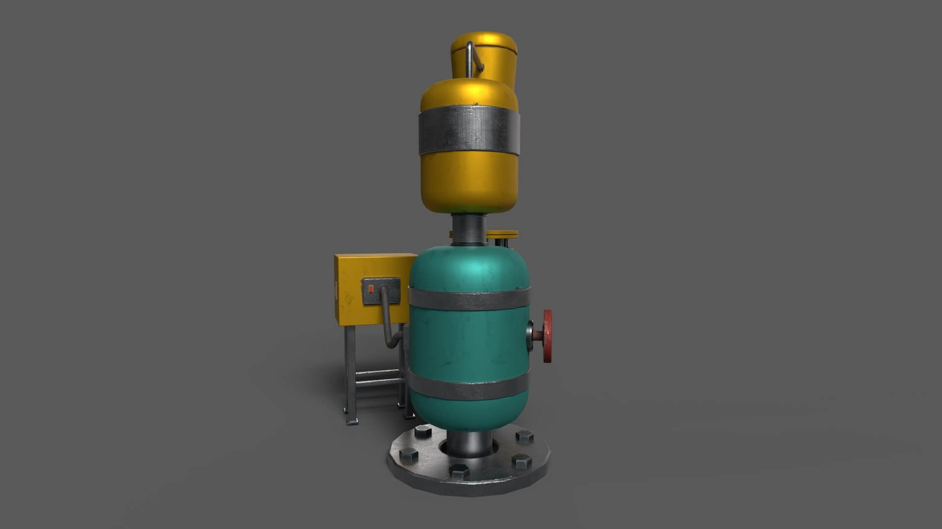Stylized Cartoony Cake-o-Matic Device 3D Model by Art_Teeves