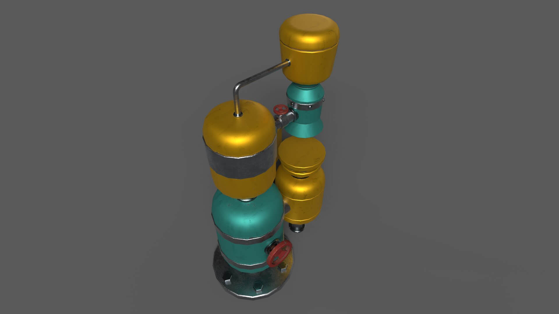 Stylized Cartoony Cake-o-Matic Device 3D Model by Art_Teeves