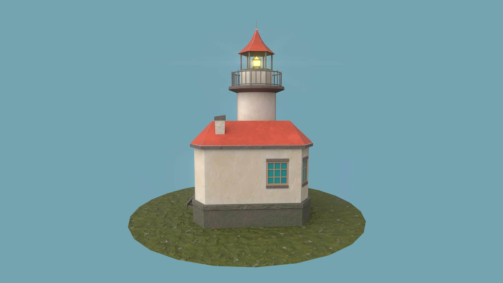 Stylized Cartoony Lighthouse - 3D Model by Art_Teeves