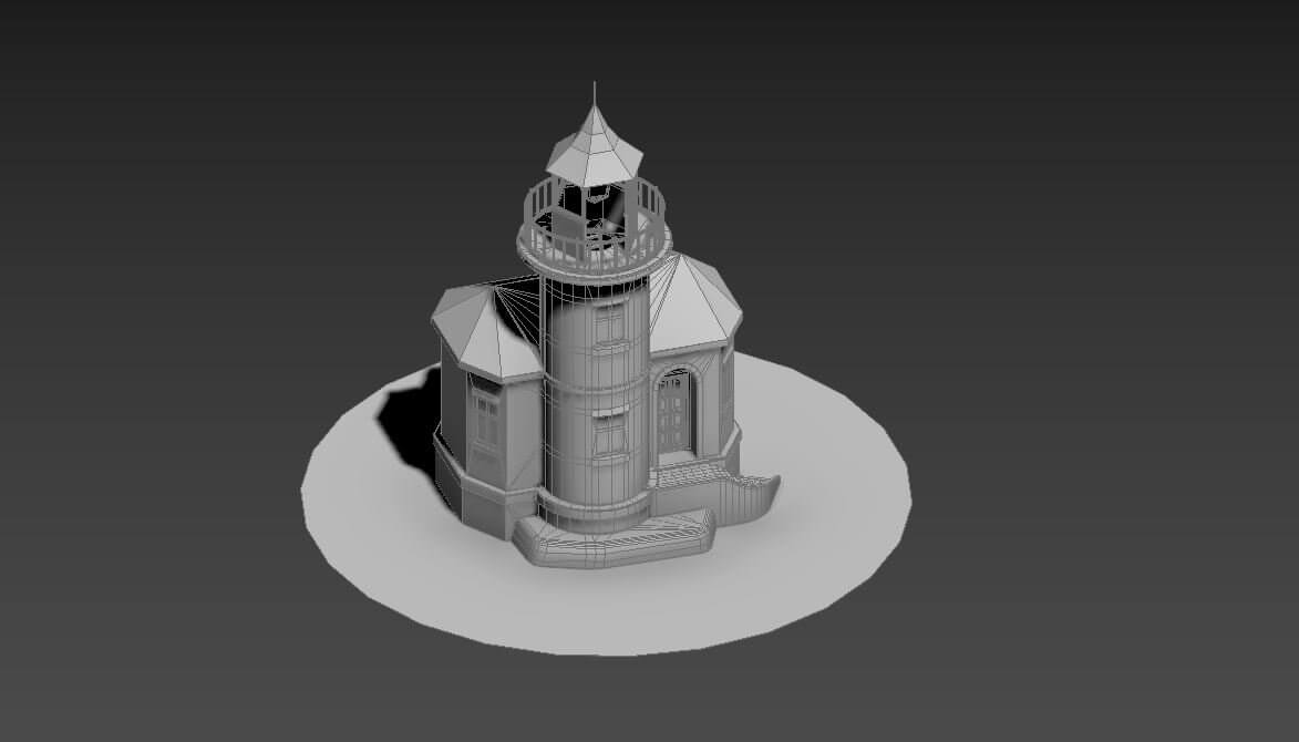 Stylized Cartoony Lighthouse - 3D Model by Art_Teeves