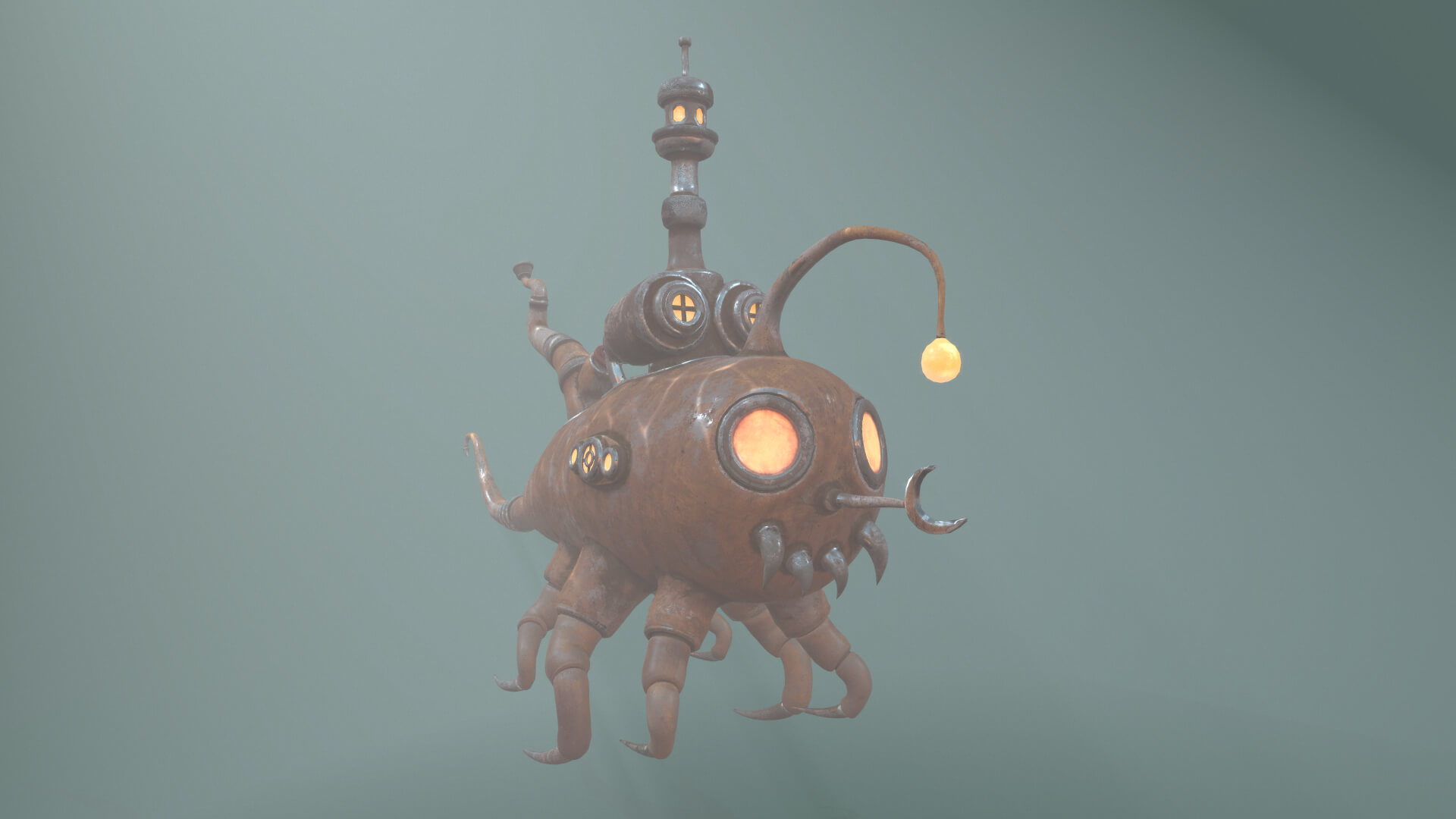 Stylized Cartoony Submarine - 3D Model by Art_Teeves