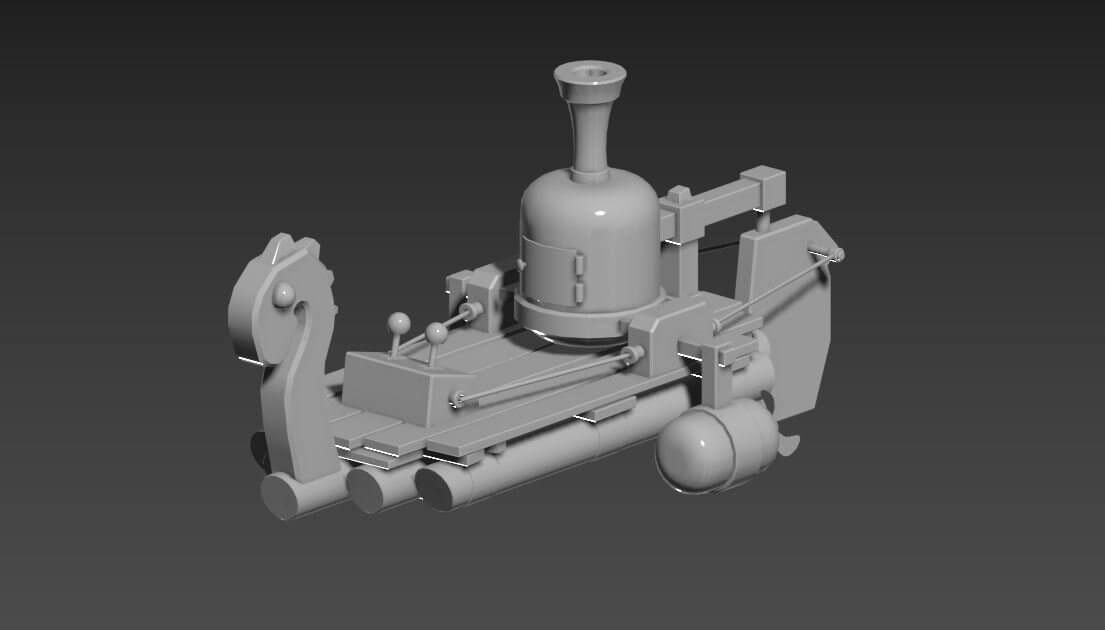 Stylized Fantasy Dragon Raft - 3D Model by Art_Teeves