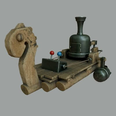 Stylized Fantasy Dragon Raft - 3D Model by Art_Teeves