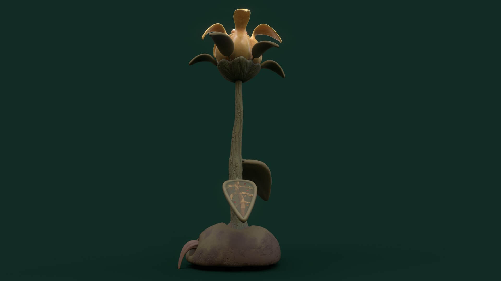 Stylized Fantasy Flower - 3D Model by Art_Teeves