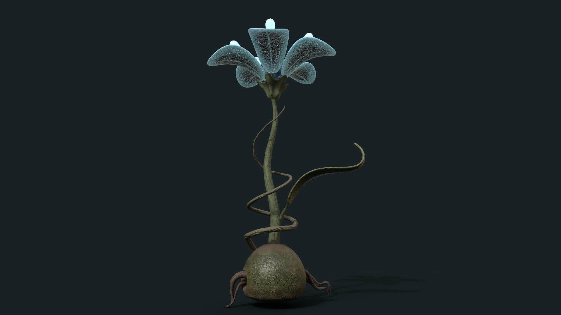 Stylized Fantasy Magical Glowing Flower - 3D Model by Art_Teeves
