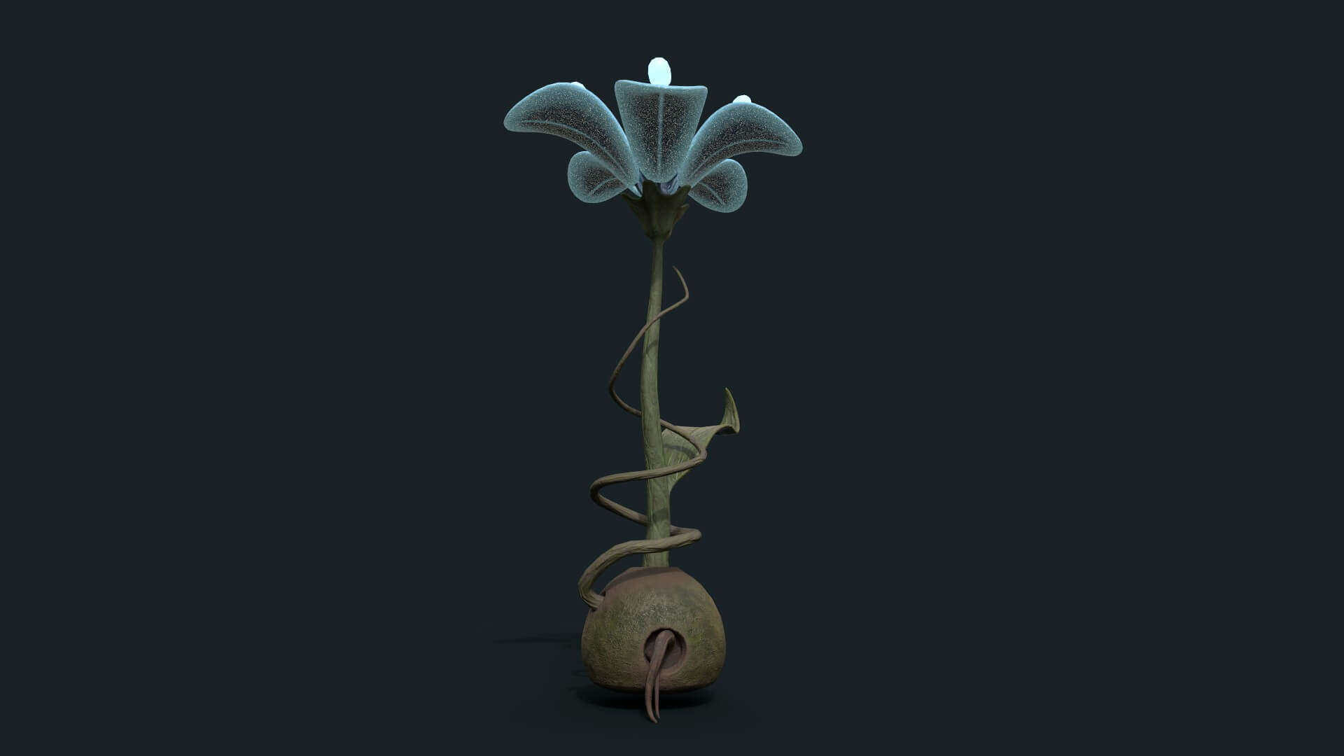 Stylized Fantasy Magical Glowing Flower - 3D Model by Art_Teeves