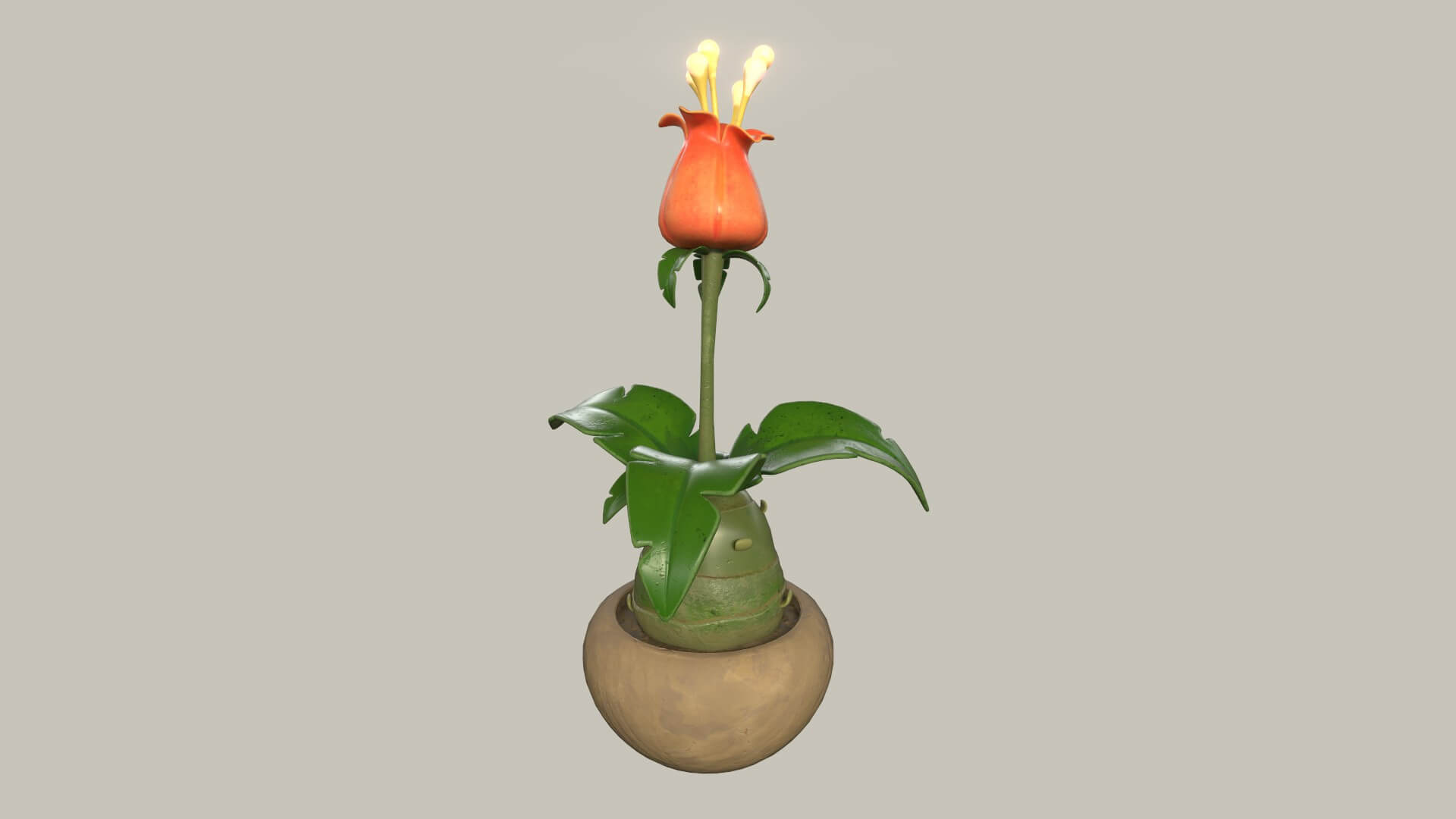 Stylized Fantasy Plant - 3D Model by Art_Teeves
