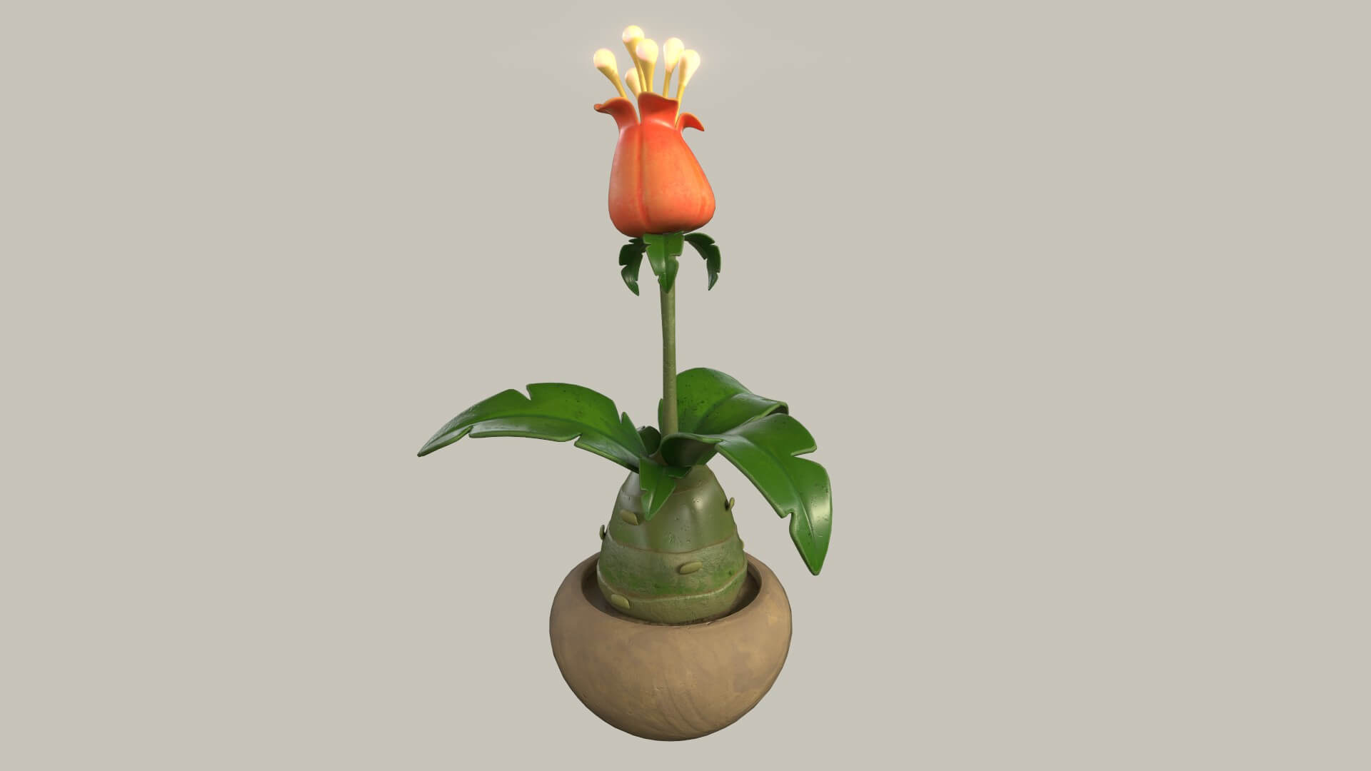Stylized Fantasy Plant - 3D Model by Art_Teeves