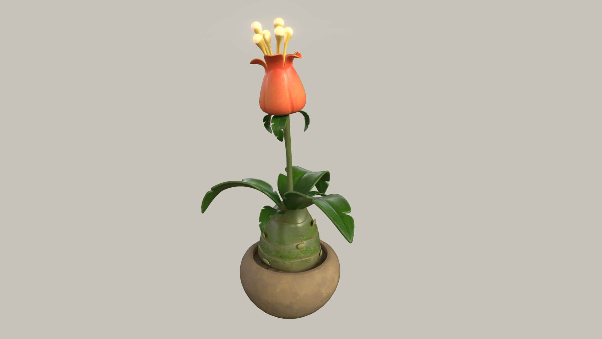 Stylized Fantasy Plant - 3D Model by Art_Teeves