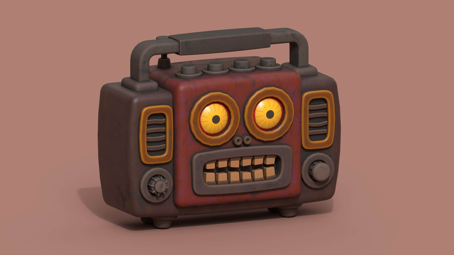 Stylized Imp Boombox - 3D Model by Art_Teeves