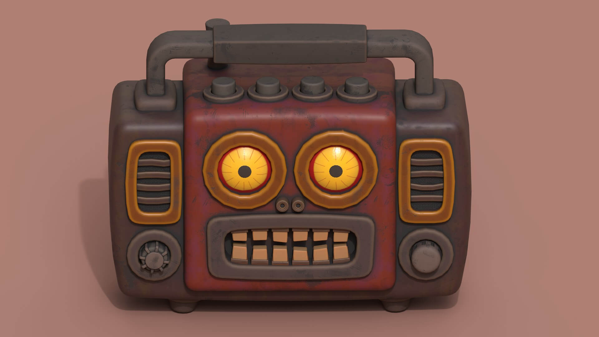 Stylized Imp Boombox - 3D Model by Art_Teeves