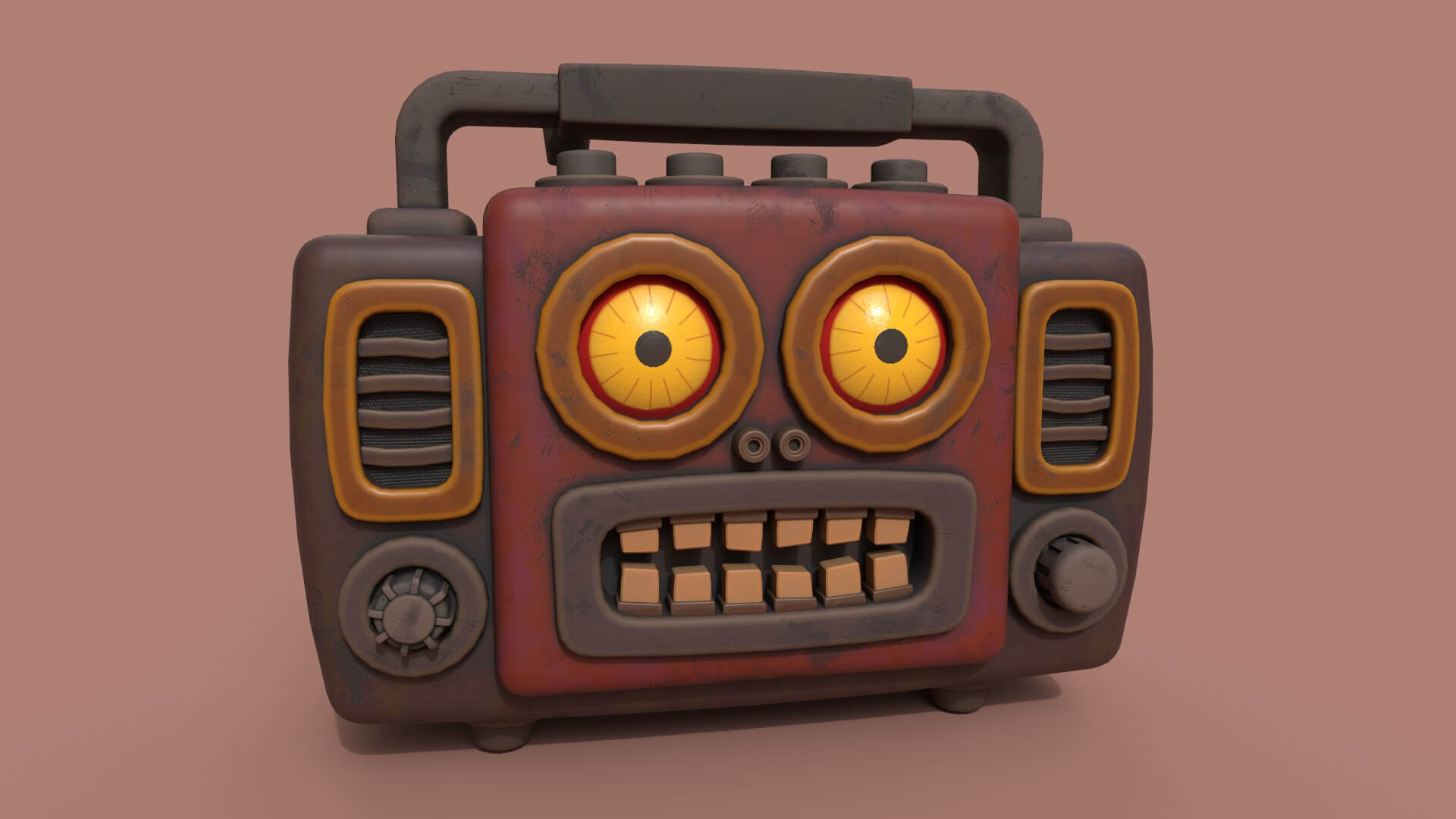 Stylized Imp Boombox - 3D Model by Art_Teeves