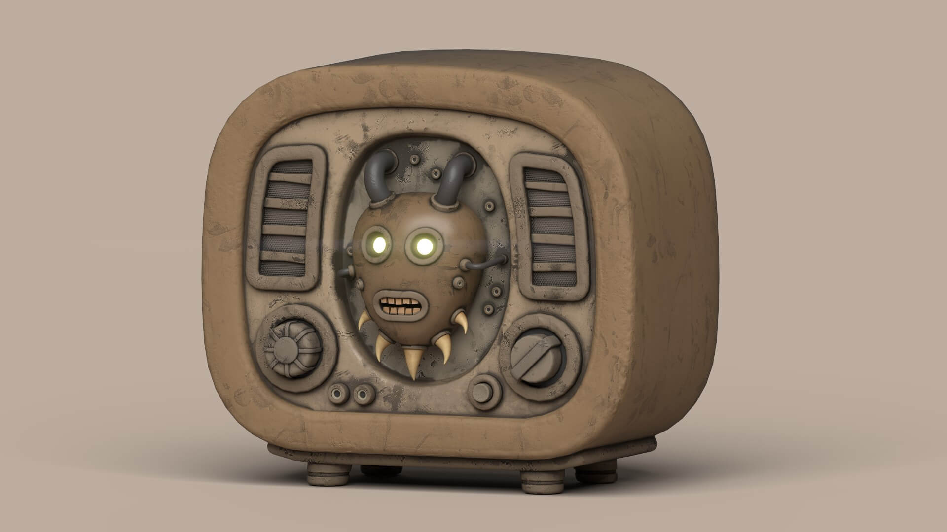 Stylized Imp Radio - 3D Model by Art_Teeves