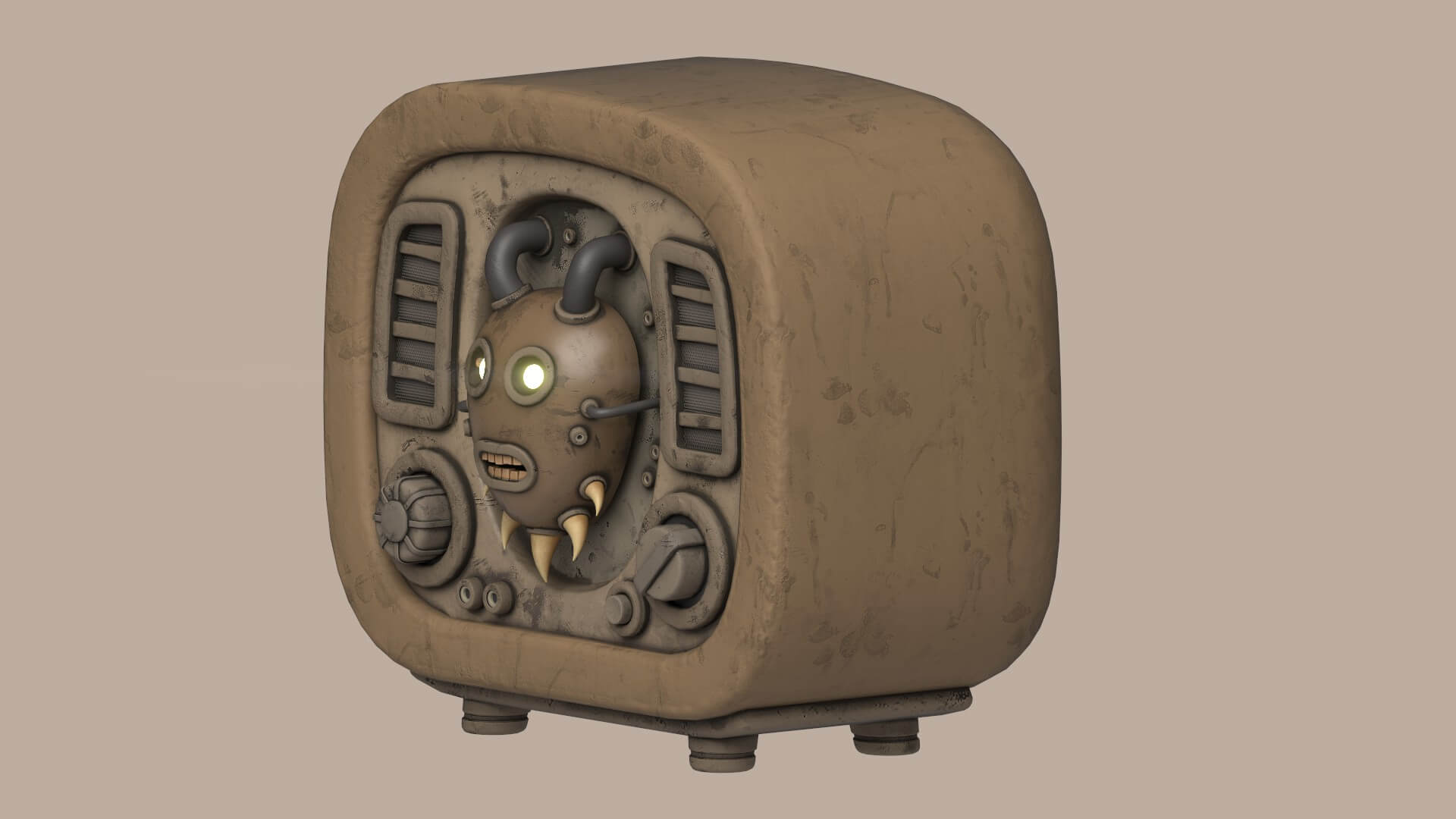 Stylized Imp Radio - 3D Model by Art_Teeves