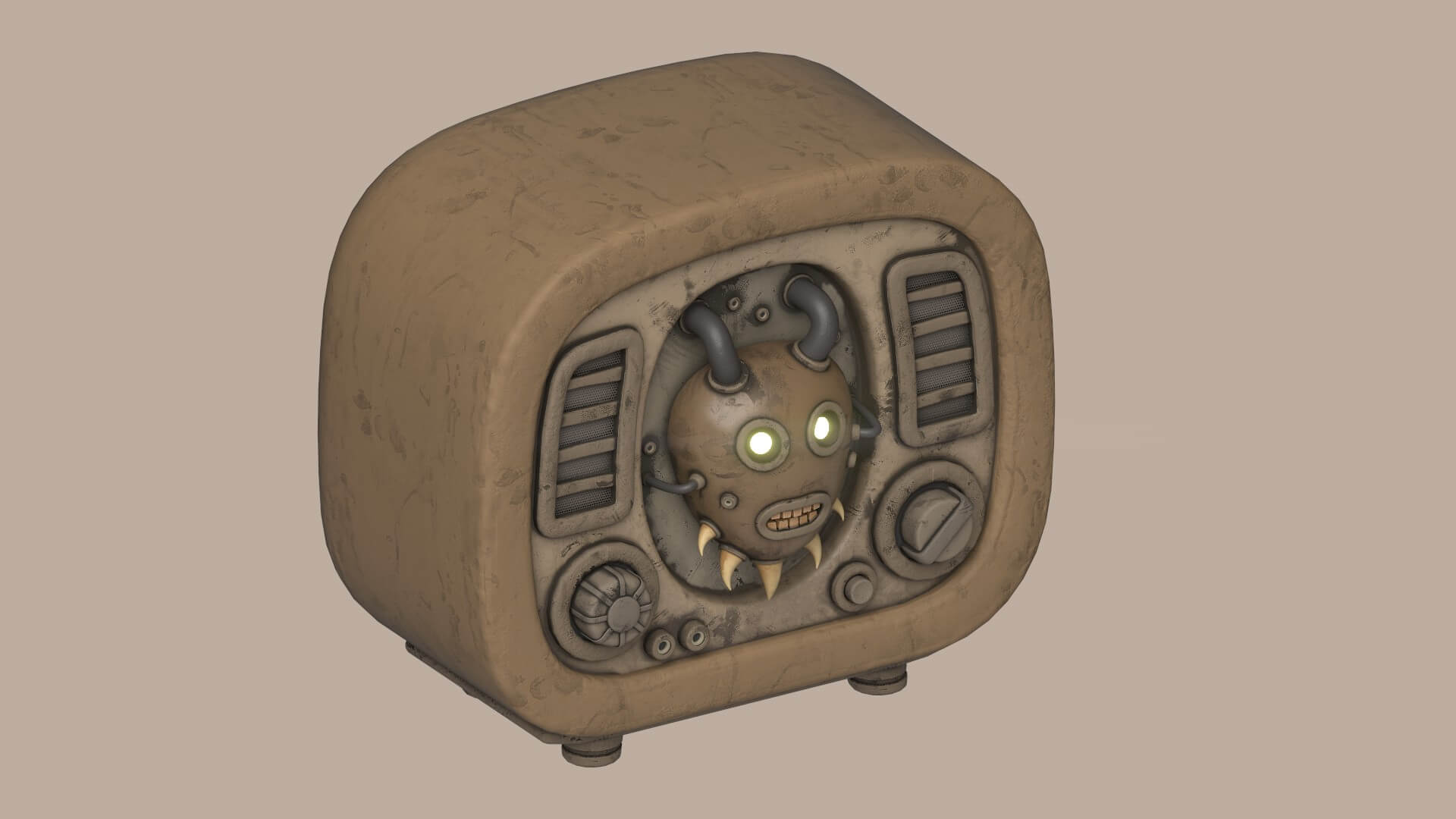 Stylized Imp Radio - 3D Model by Art_Teeves