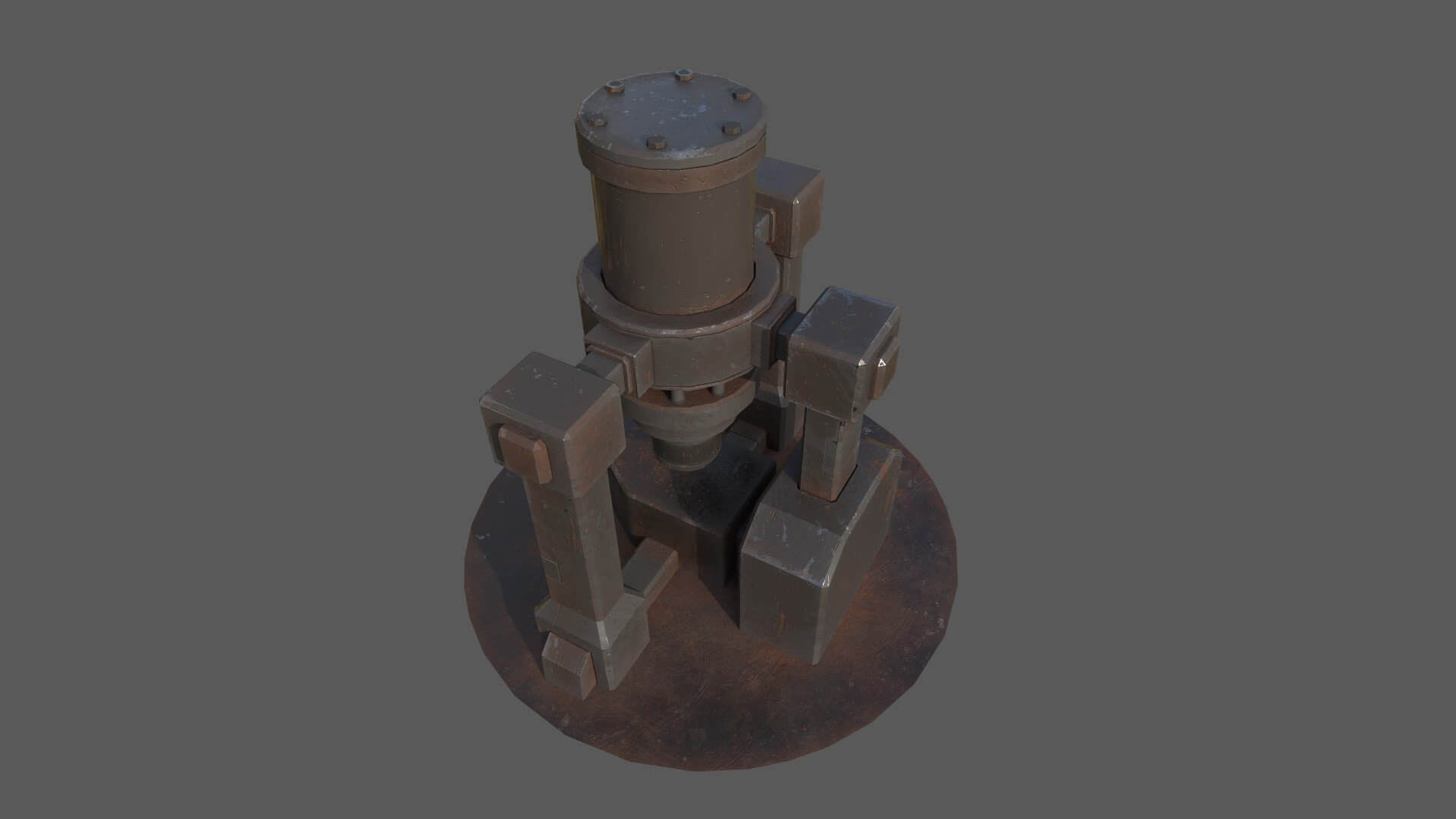 Stylized Industrial Forge Press - 3D Model by Art_Teeves