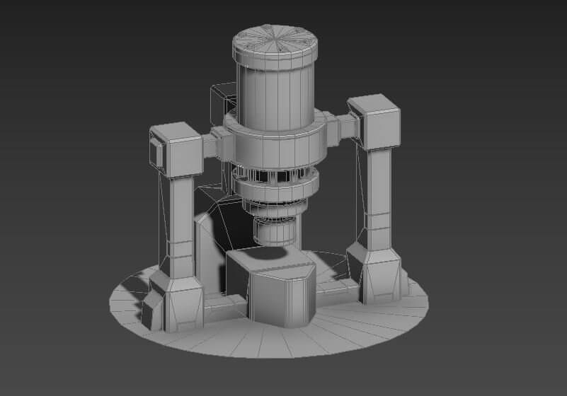 Stylized Industrial Forge Press - 3D Model by Art_Teeves