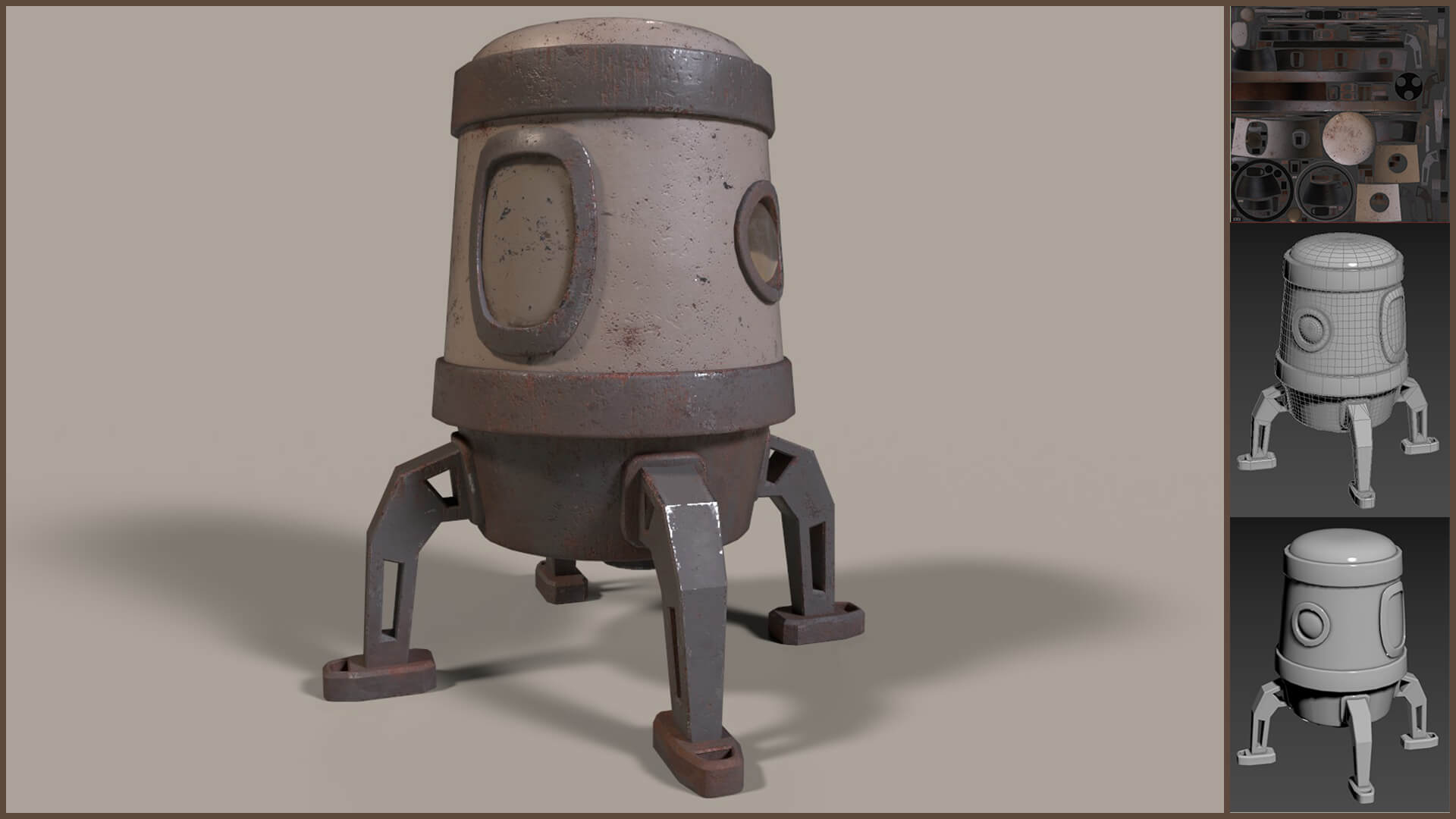 Stylized Landing Module - 3D Model by Art_Teeves