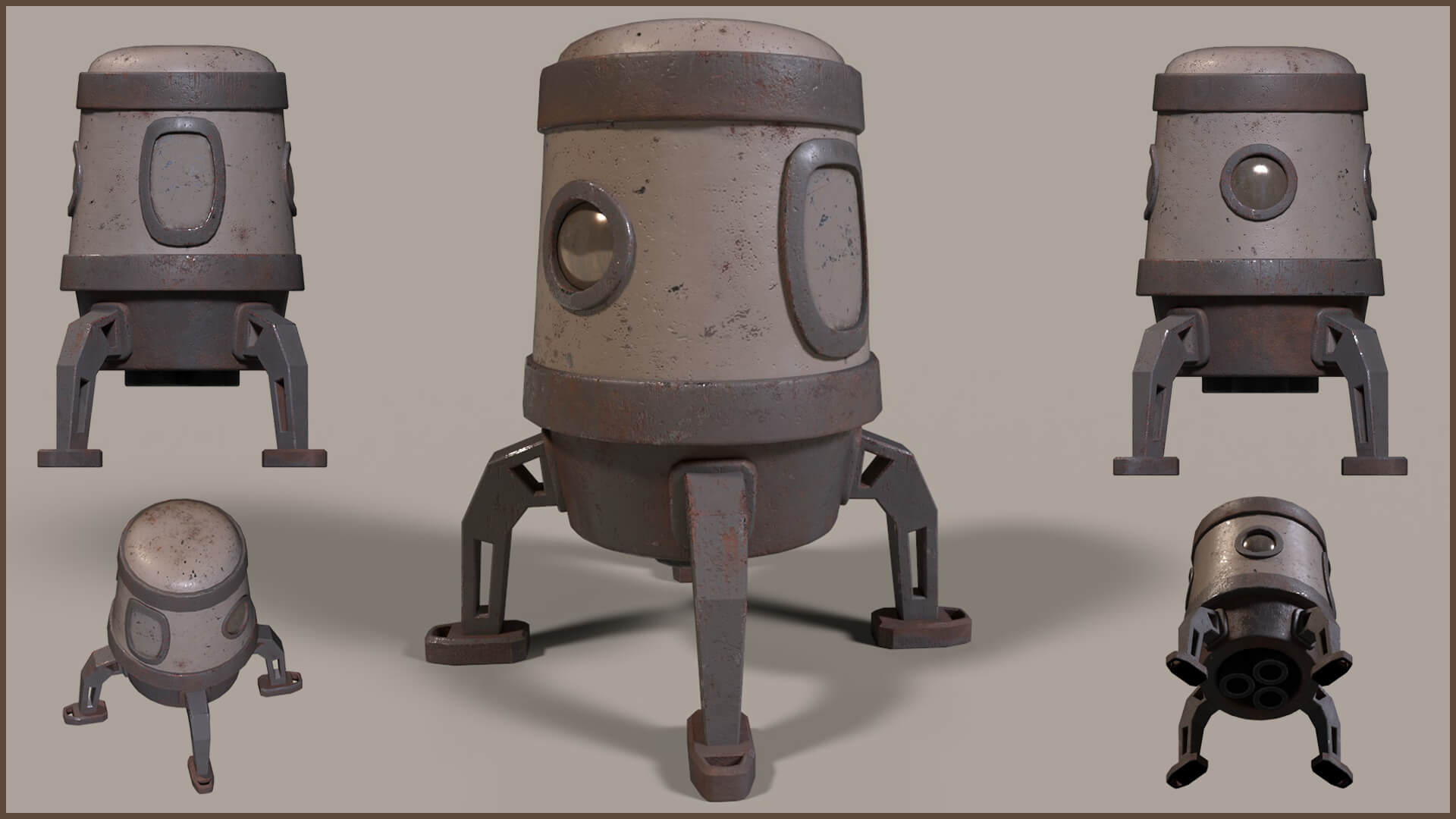 Stylized Landing Module - 3D Model by Art_Teeves