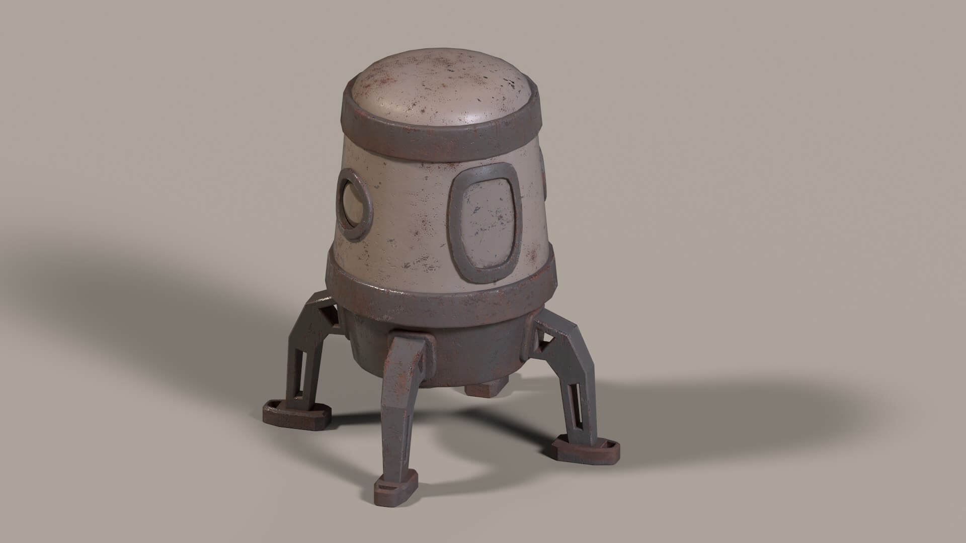 Stylized Landing Module - 3D Model by Art_Teeves