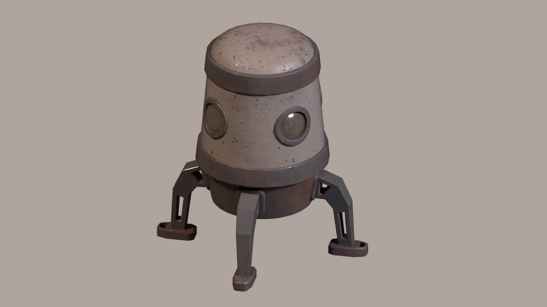 Stylized Landing Module - 3D Model by Art_Teeves