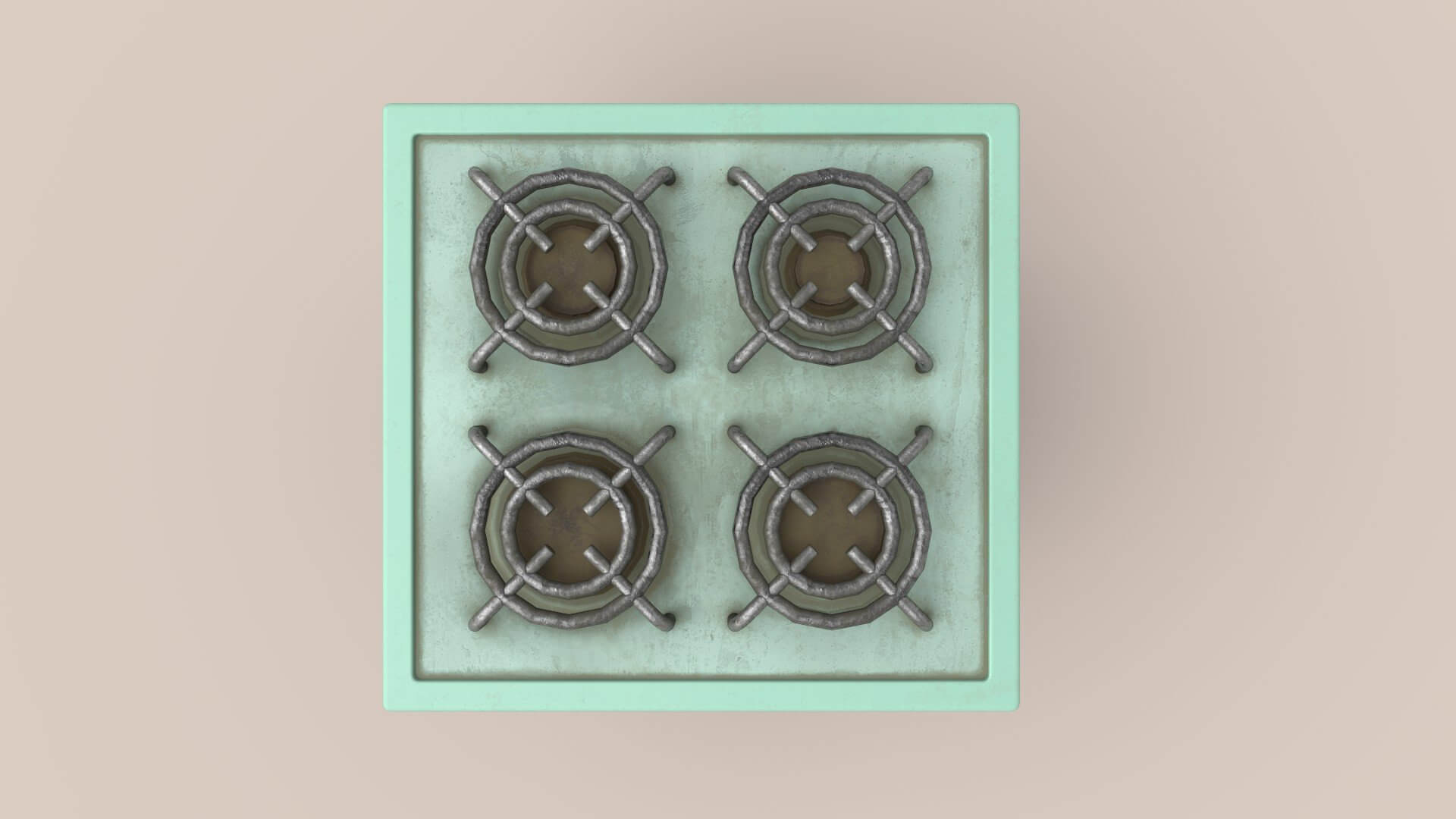 Stylized Retro Oven - 3D Model by Art_Teeves