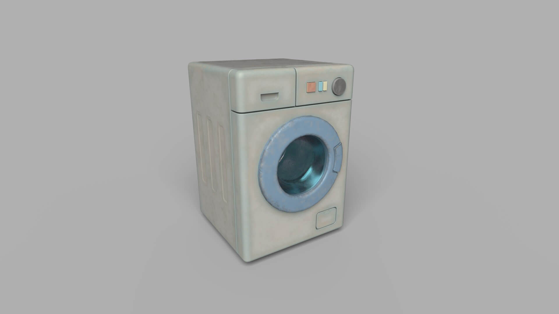 Stylized Washing Machine - 3D Model by Art_Teeves