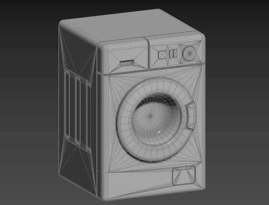 Stylized Washing Machine - 3D Model by Art_Teeves