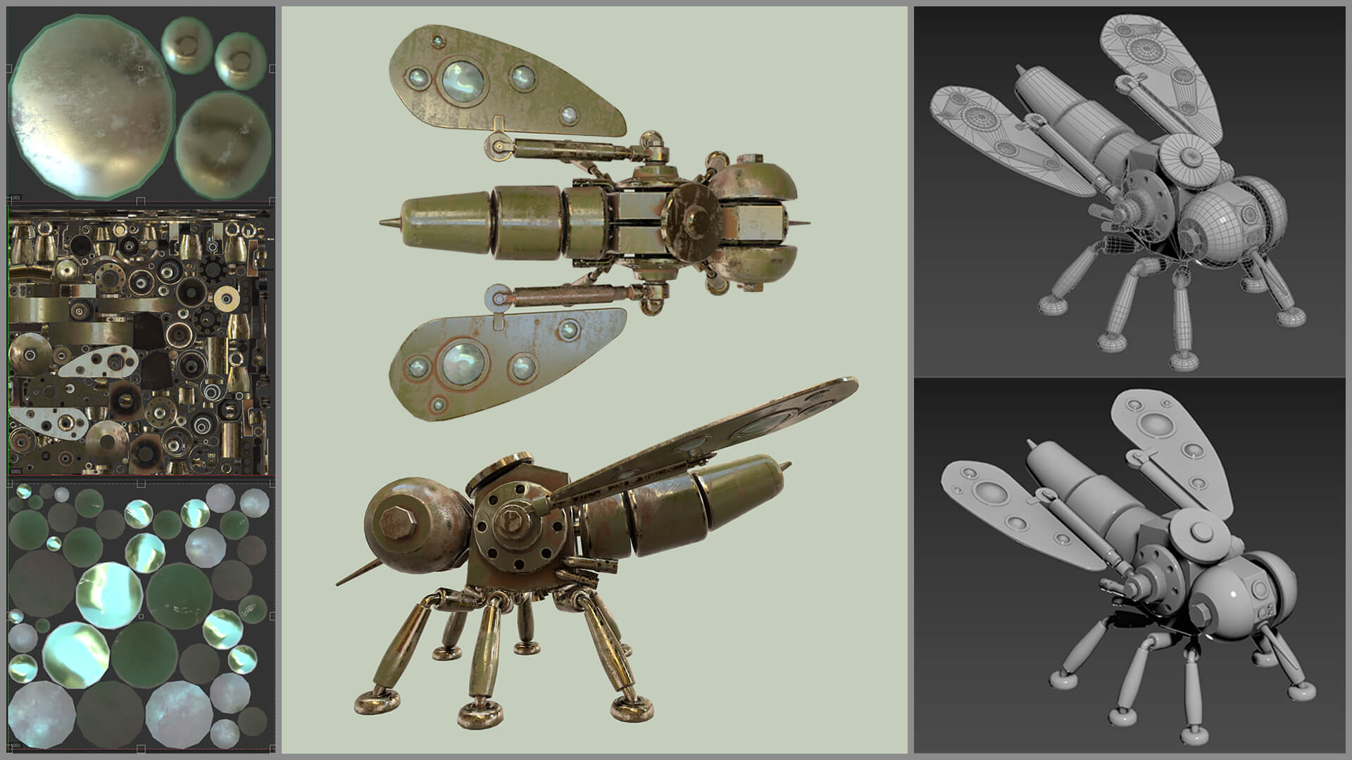 Stylized Mechanical Mosquito - 3D Model by Art_Teeves