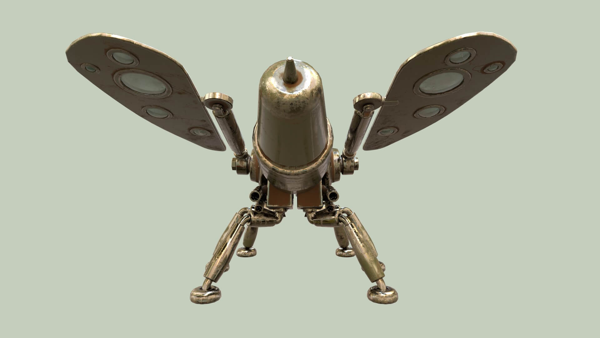 Stylized Mechanical Mosquito - 3D Model by Art_Teeves