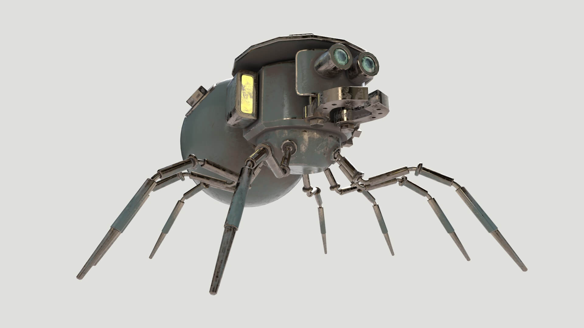 Stylized Mechanical Spider - 3D Model by Art_Teeves