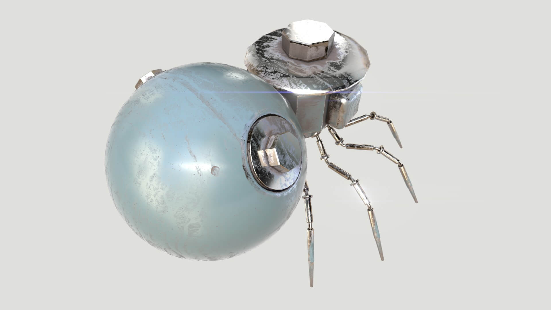 Stylized Mechanical Spider - 3D Model by Art_Teeves