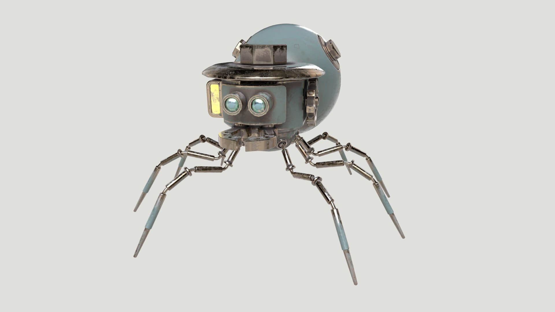 Stylized Mechanical Spider - 3D Model by Art_Teeves