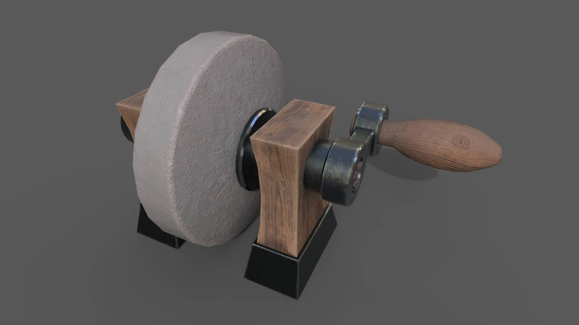 Stylized Medieval Table and Grinder - 3D Model by Art_Teeves